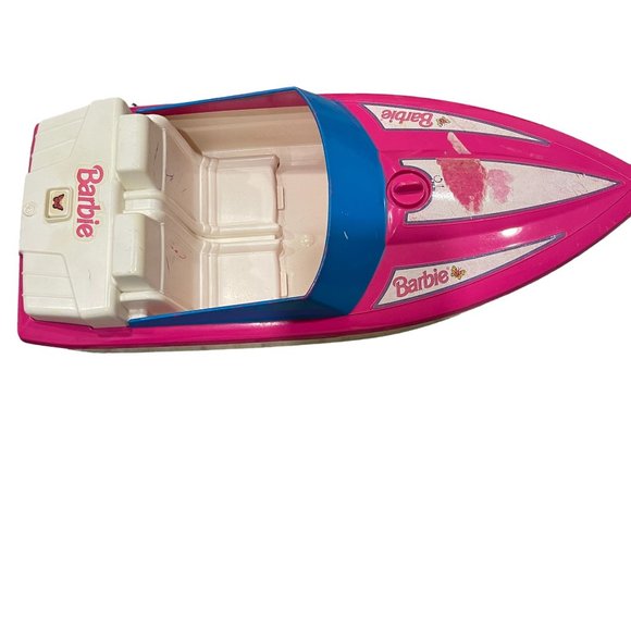 Mattel | Toys | Vintage Mattel 998 Barbie Motorized Speedboat Pink Blue ...